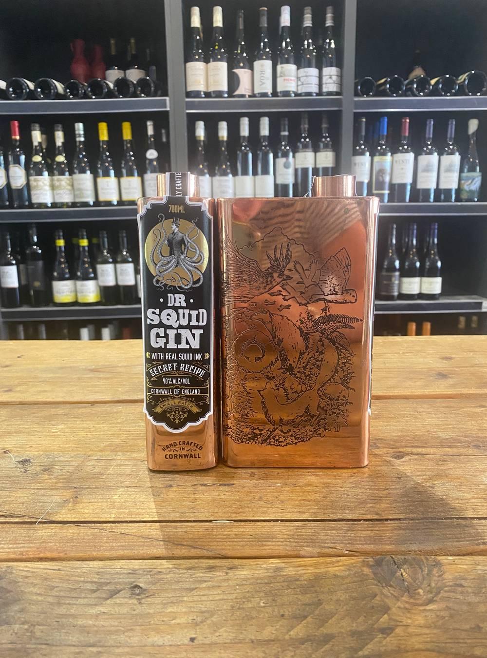 Pocket Full Of Stones Dr Squid Gin Copper Flask – Liquorice Wine & Deli